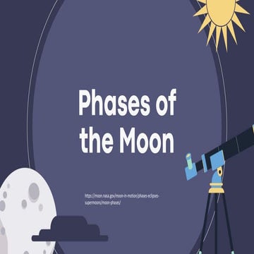 The 8 phases of moon grade 5 lesson in Science | PPT