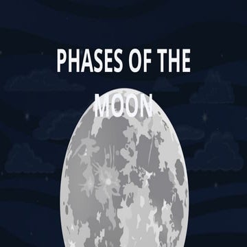 Phases of the Moon Education Presentation in Blue and White ...