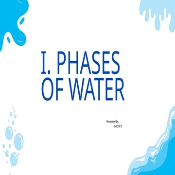 Phases of water, includes hydrologic cycles.pptx