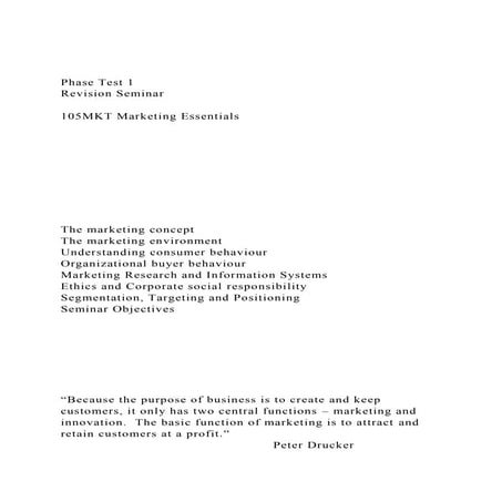 Unit 2 marketing essentials | DOCX