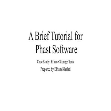 Phast software tutorial | PDF