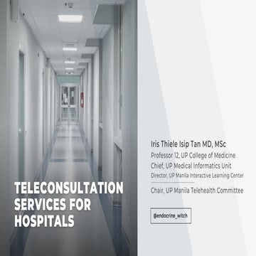 Teleconsultation Services for Hospitals | PDF