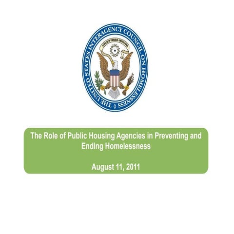 Public Housing's role in Ending Homelessness | PDF | Government Support ...