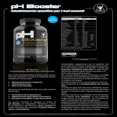 pH BOOSTER, l'alcalinizzante specifico per i tuoi muscoli | PDF ...