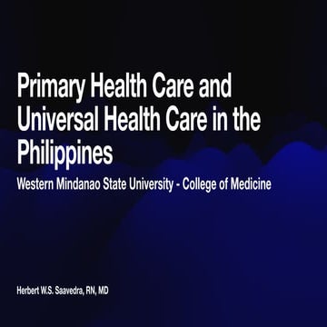 Primary Care Workers Certification - Department of Health | PPTX