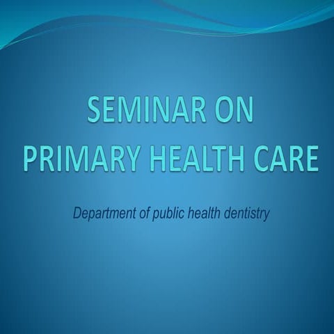 primay health care | PPTX