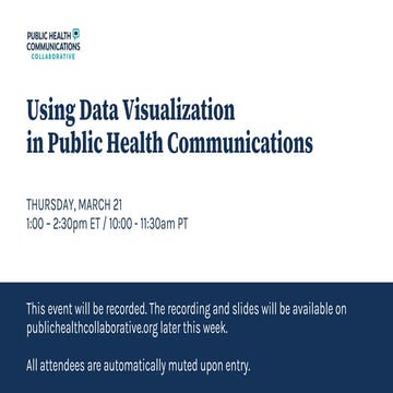 Using Data Visualization in Public Health Communications | PPTX