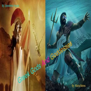 Greek gods and godesses | PPTX