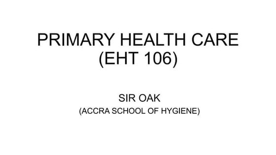 Health hygiene & nutrition | PPT