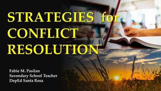 Resolving Conflict (Powerpoint) | PPT
