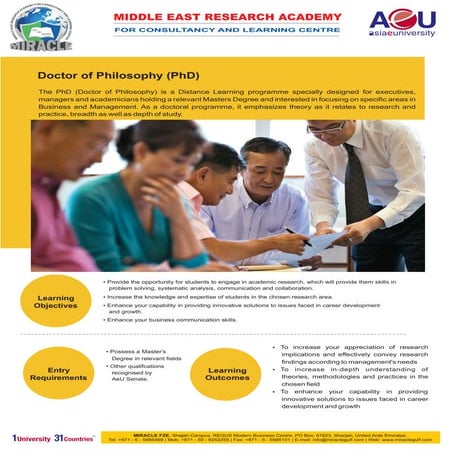Phd Brochure AeU | PDF