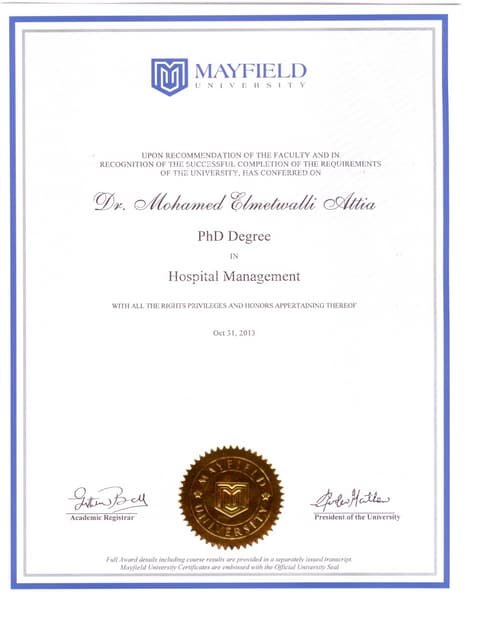 Ph d certificate | PDF