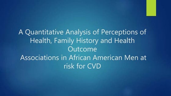 African-American Health Disparities | PPT | Heart and Cardiovascular ...