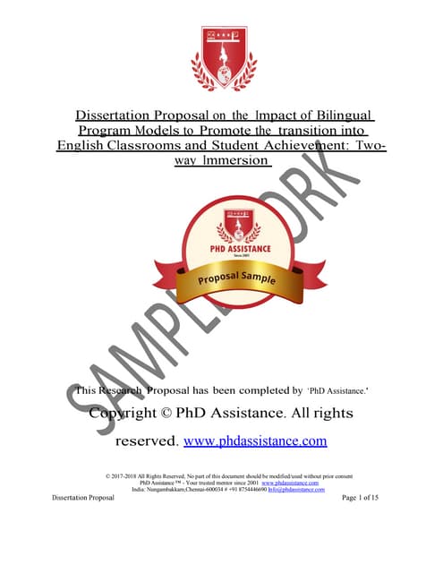 Dissertation proposal us | PDF