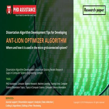 PhD Dissertation Writing Services TIPS FOR DEVELOPING Ant-Lion ...