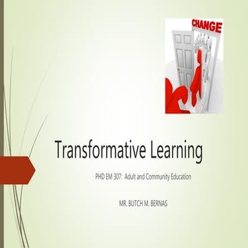 Transformative Learning | PPT