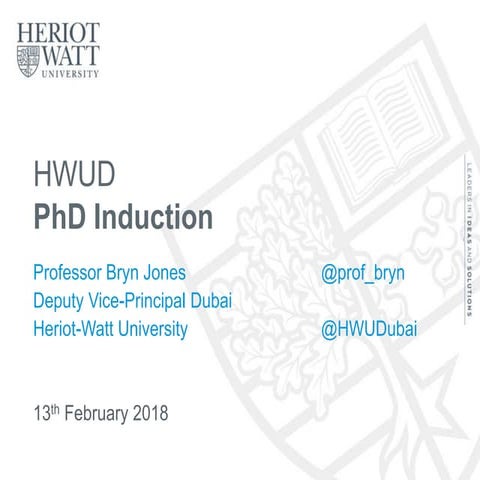 The PhD journey 7 stages of a successful doctorate | PPTX