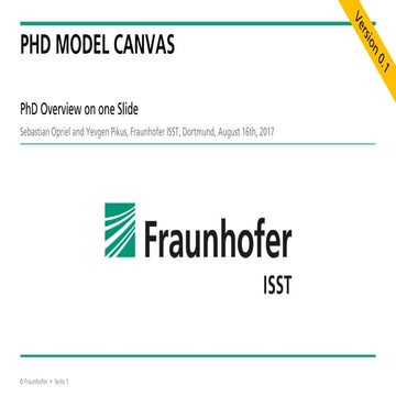 PhD Model Canvas | PDF