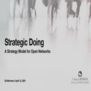 Strategic Doing Strategy Map | PDF