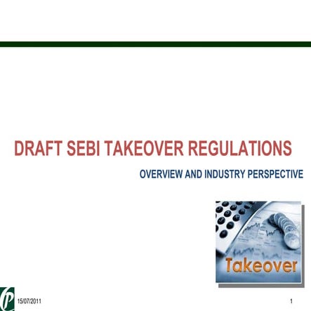 Draft SEBI Takeover Regulations | PPT
