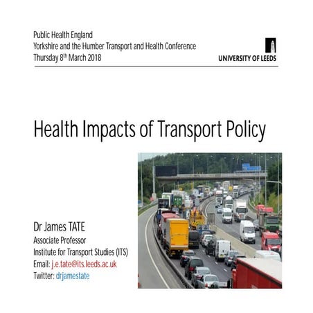 Health Impacts of Transport Policy | PDF