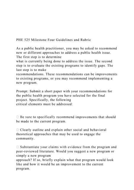 HSE 215 Milestone Three Guidelines and Rubric Interventio.docx