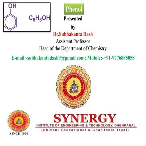 Phenol | PPTX | Chemistry | Science