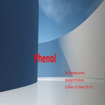 Phenols: methods of preparation, chemical reaction | PPTX
