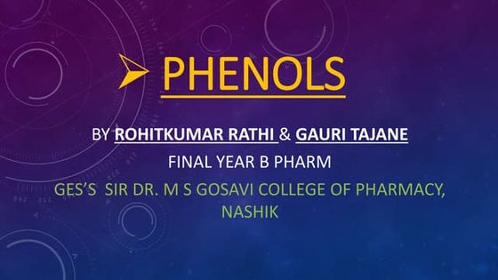 Phenols Pptx