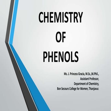 Phenols: methods of preparation, chemical reaction | PPTX