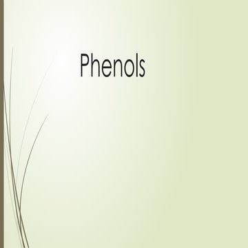 Phenols: methods of preparation, chemical reaction | PPTX