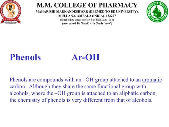 Phenols | PPTX