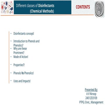 Phenol Coefficient | PPTX