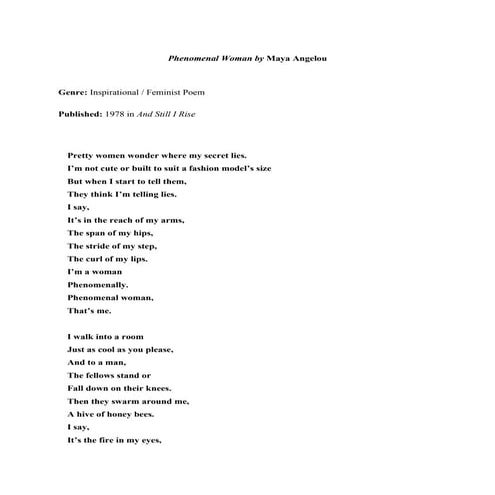 Phenomenal Woman Poem by Maya Angelou.docx