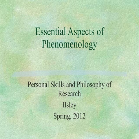 Phenomenological methods2 | PPT