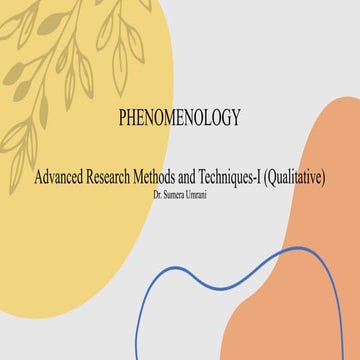 Phenomenology in Qualitative Research – Types, Methods & Applications ...