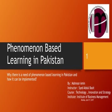 Creating phenomenon based learning course | PDF