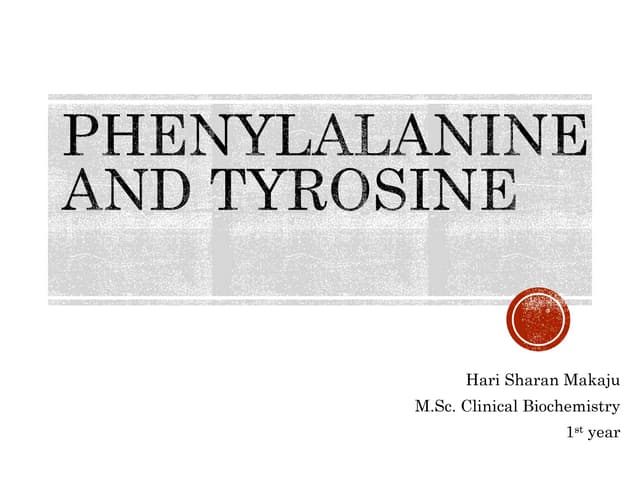 Amino acid metabolism | PPTX