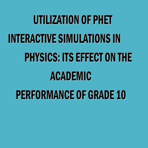 PHET SIMULATION PHET SIMULATION PHET SIMULATION | PPT