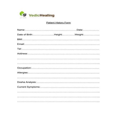 Massage Intake Form 062004 | PDF