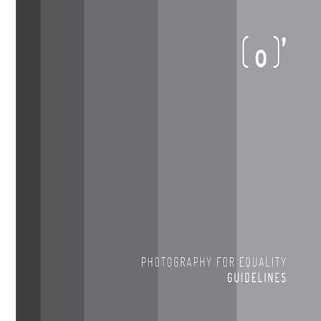 Photography for Equality // Phfe guidelines | PPT