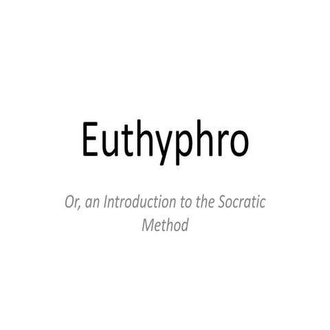 Euthyphro Lecture | PPTX | Christianity | Religion & Spirituality