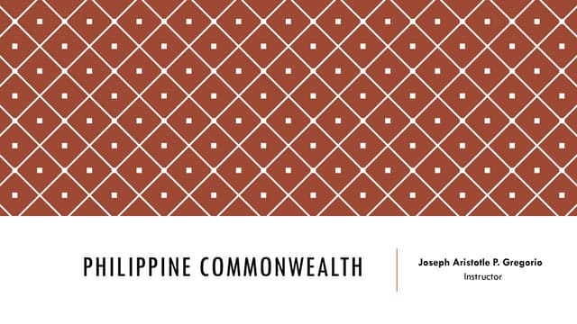 Commonwealth period - Education | PPTX