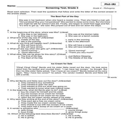 PHILippine-IRI-GRADE-5-GST. reading comprehensionpptx | PPTX