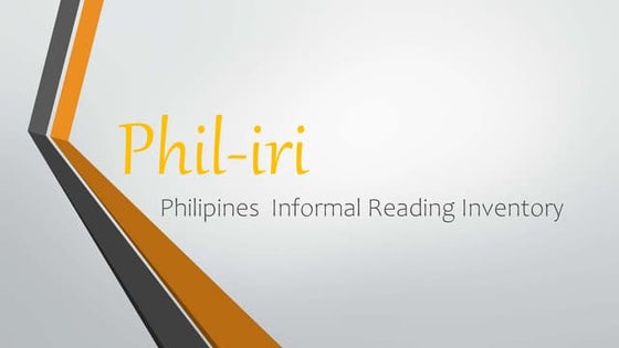 Phil iri | PDF