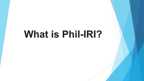 PHIL IRI | PPT