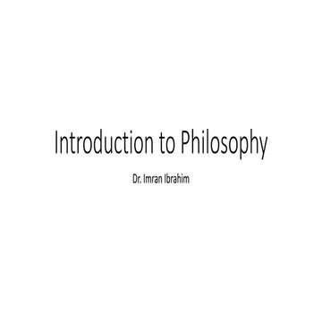 introduction to philosophy | PPTX