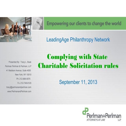 Philanthropy Charitable Solicitation Registration Requirements | PPT