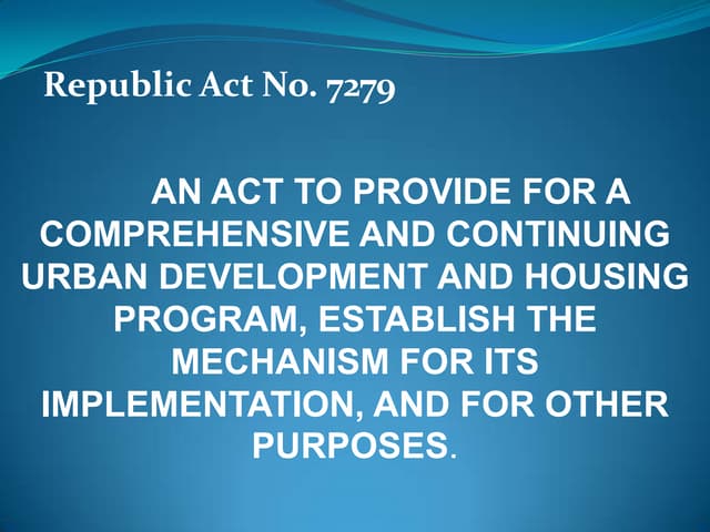 Ra 9729 Climate Change Act of 2009 | PPT | Environment | Science