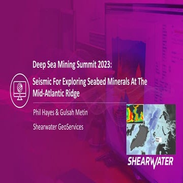 SEISMIC FOR EXPLORING SEABED MINERALS AT THE MID-ATLANTIC RIDGE | PDF